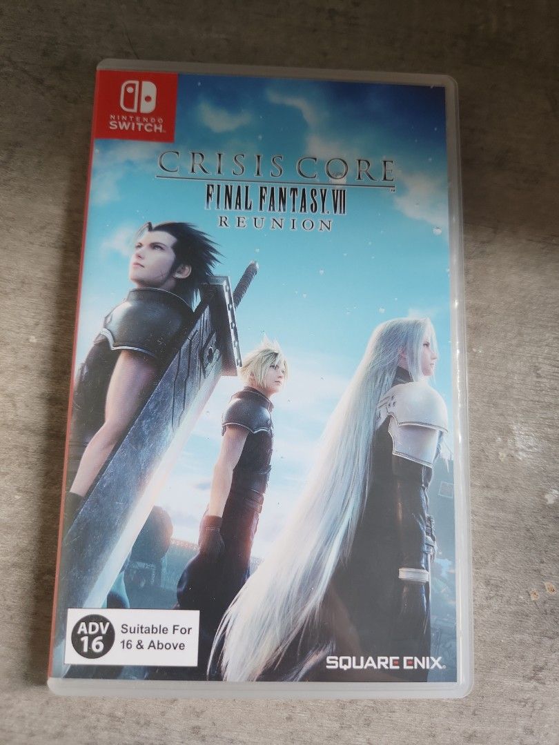Nitendo Switch FF7 Crisis Core Reunion, Video Gaming, Video Games ...