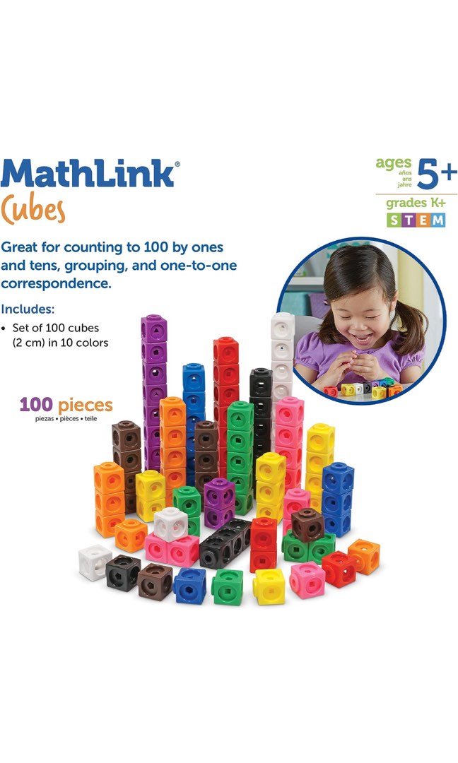 Number blocks 100 pieces colluded, Hobbies & Toys, Toys & Games on ...