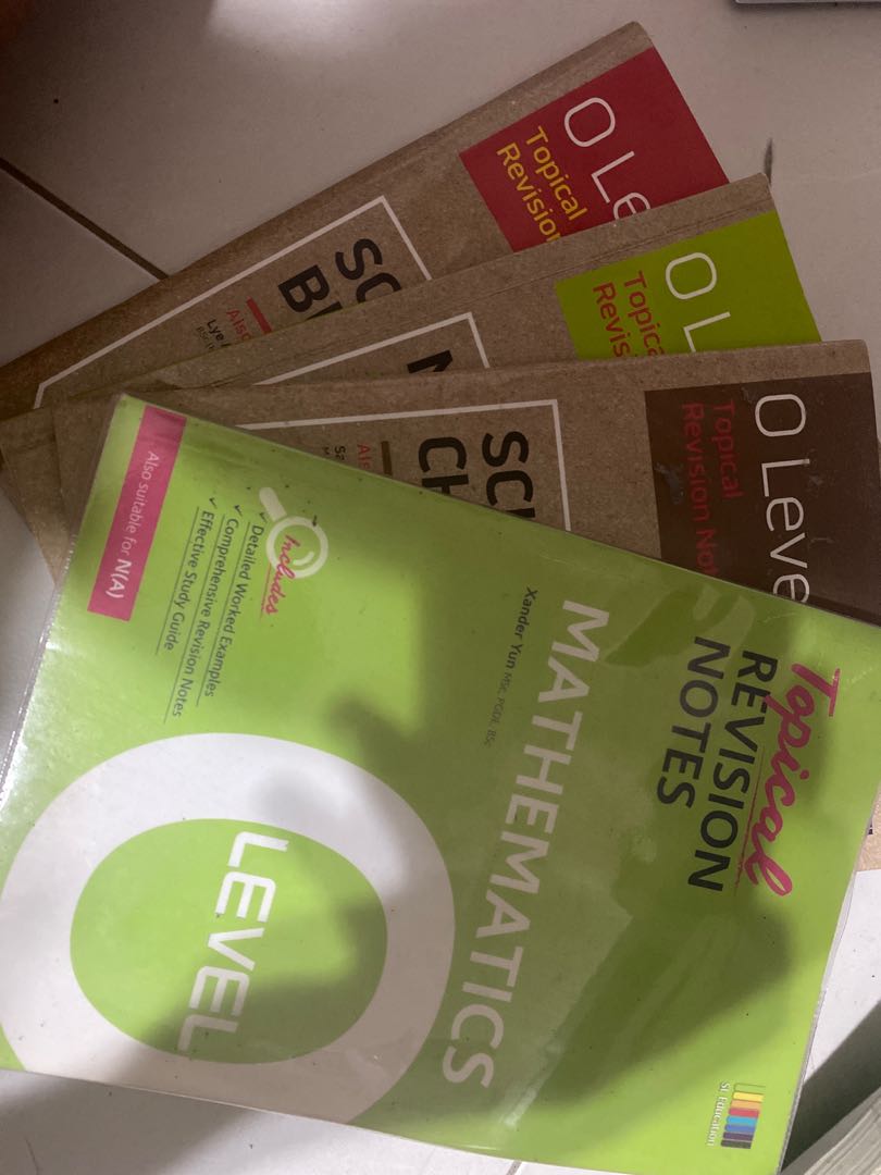 O Level Topical Revision Notes, Hobbies & Toys, Books & Magazines ...