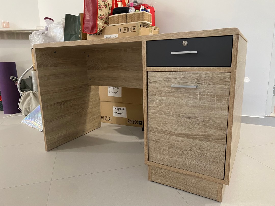 Oak study table, Furniture & Home Living, Furniture, Tables & Sets on ...