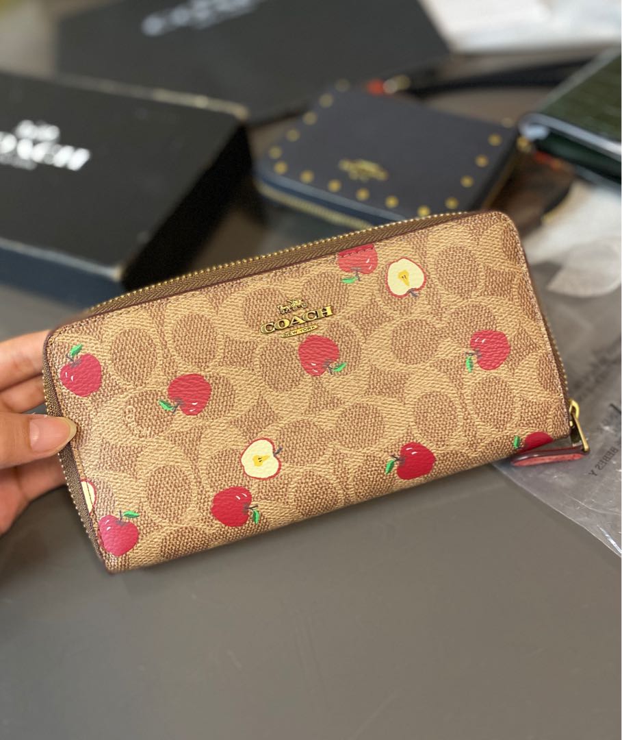 Original Coach Continental Wallet, Luxury, Bags & Wallets on Carousell