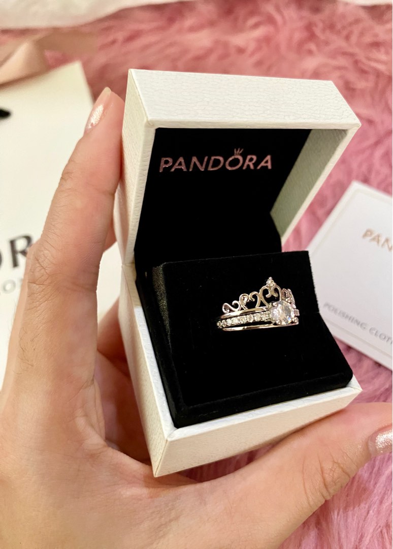 Pandora Tiara 2-in-1 Ring 💖 , Women's Fashion, Jewelry & Organizers ...