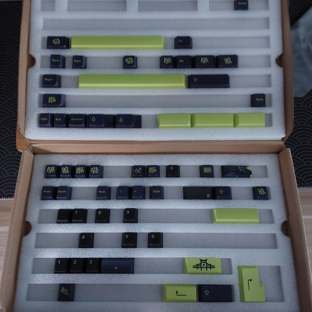 PBT Keycaps gmk nightrunner, Computers & Tech, Parts & Accessories ...