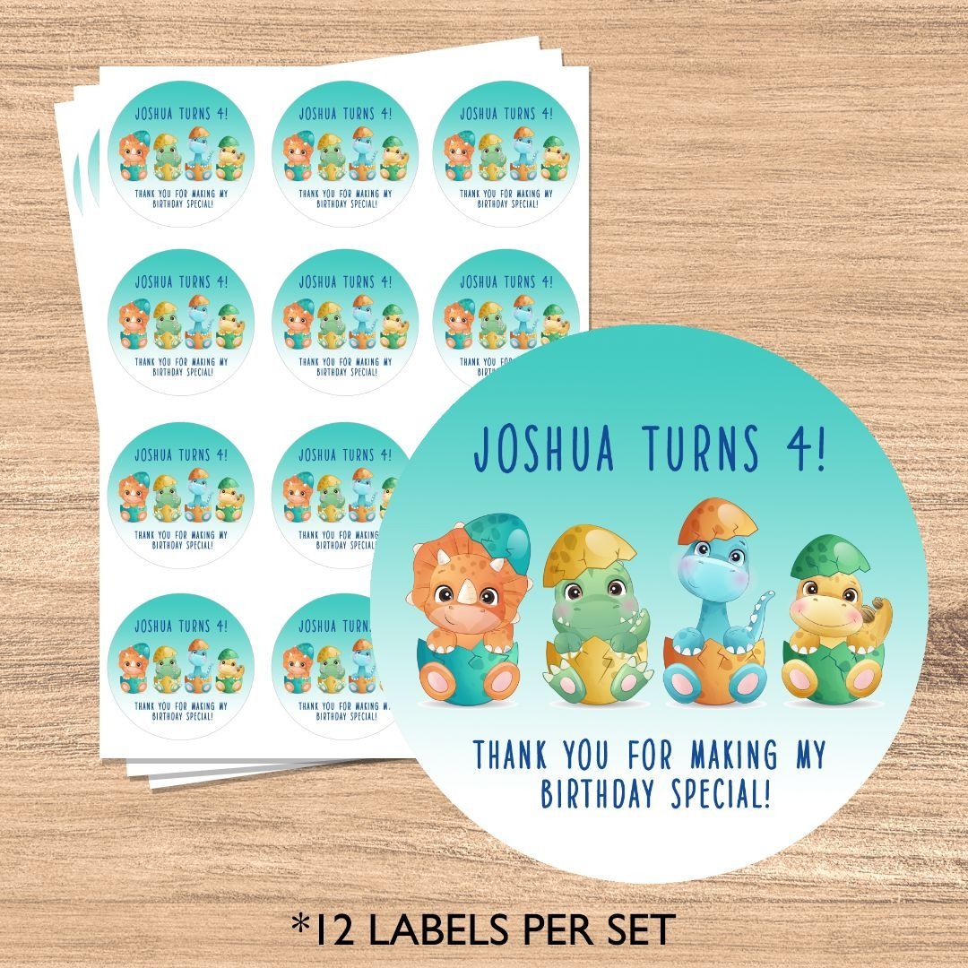 Personalized Birthday Sticker Labels Party Favor Labels Goodie Bag ...