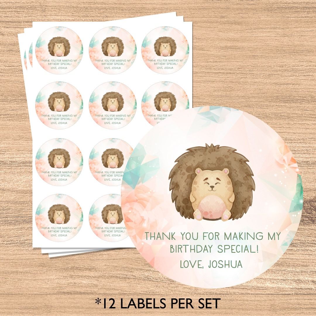 Personalized Birthday Sticker Labels Party Favor Labels Goodie Bag ...