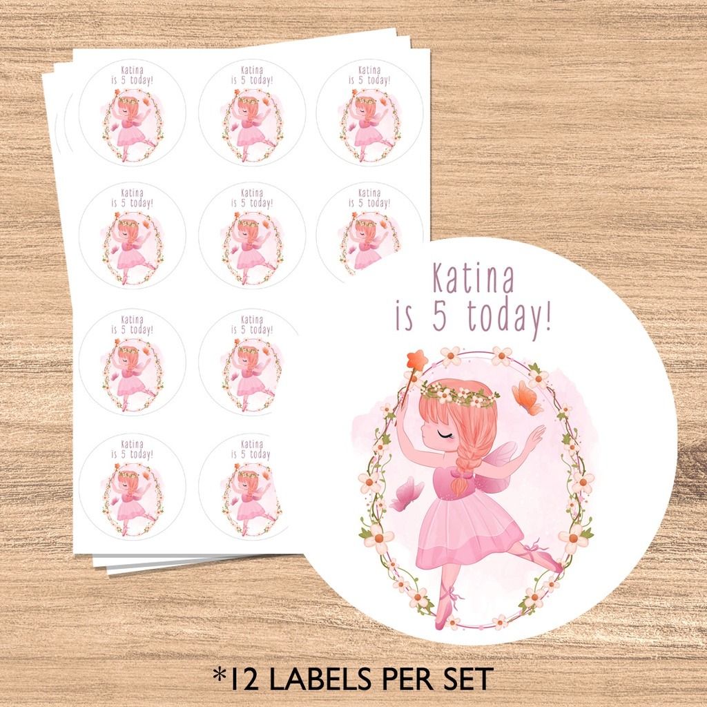Personalized Birthday Sticker Labels Party Favor Labels Goodie Bag ...
