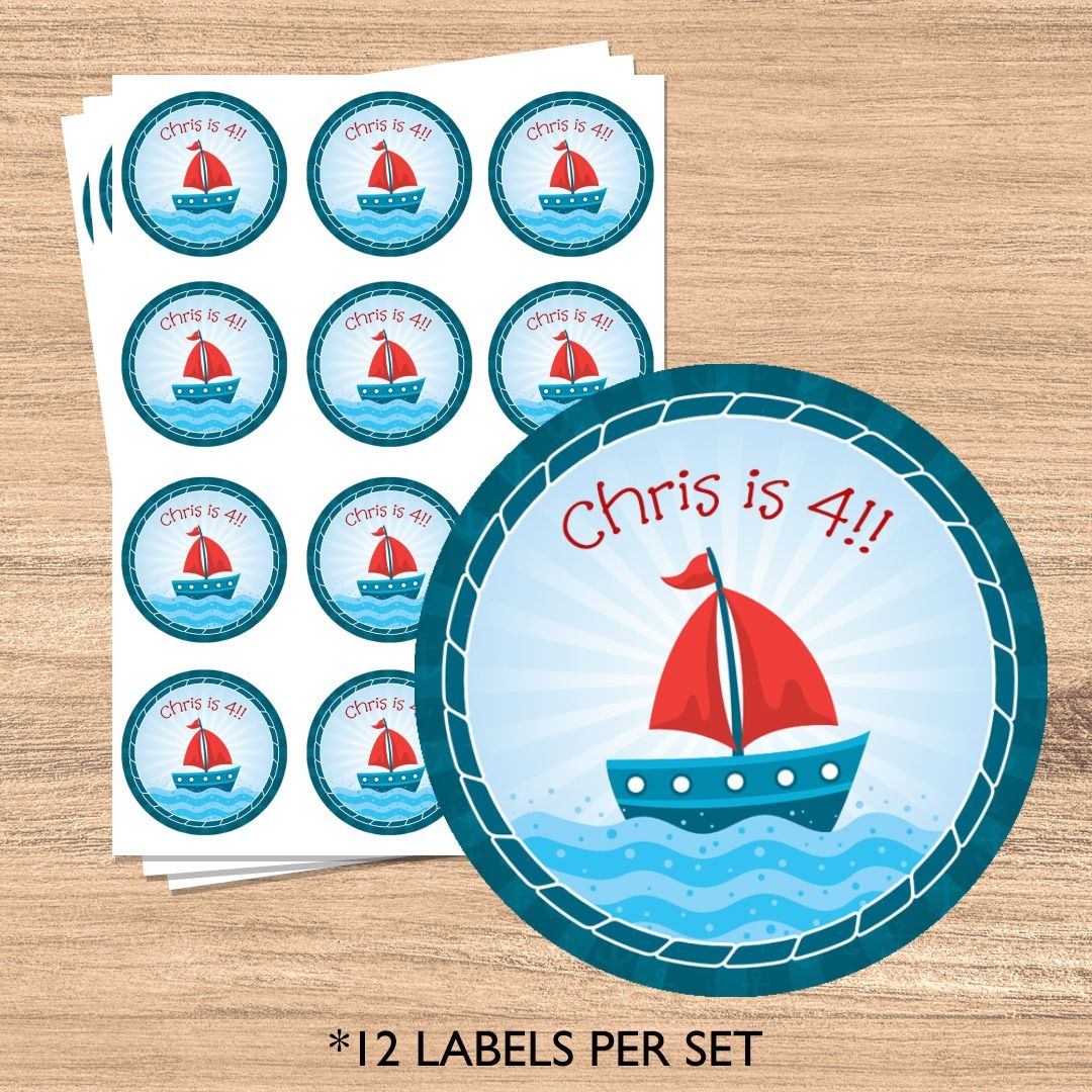 Personalized Birthday Sticker Labels Party Favor Labels Goodie Bag ...