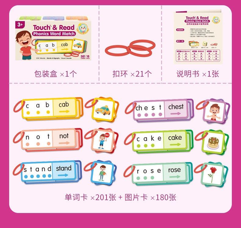 Phonics Learning Card for Kids, Hobbies & Toys, Books & Magazines ...