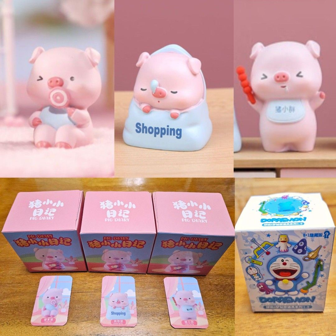 Pig Diary (Candy Pig, Shopping Pig, Little Fat Pig) & Doraemon secret ...