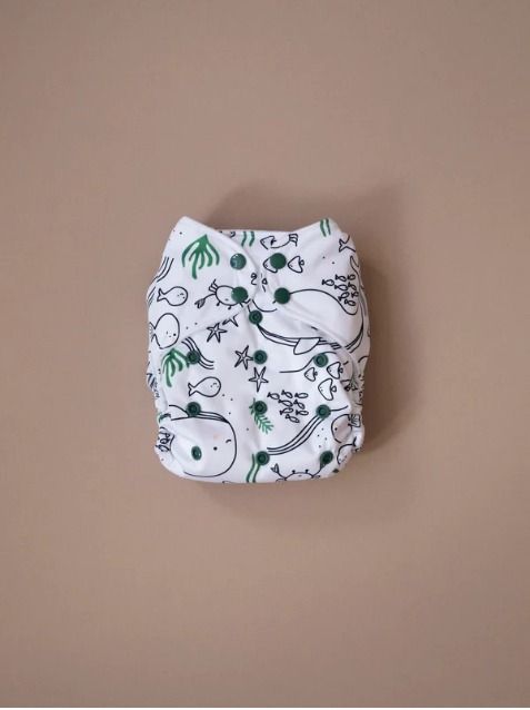 Pim Pam Under the Sea Diaper Swim Nappy, Babies & Kids, Bathing ...
