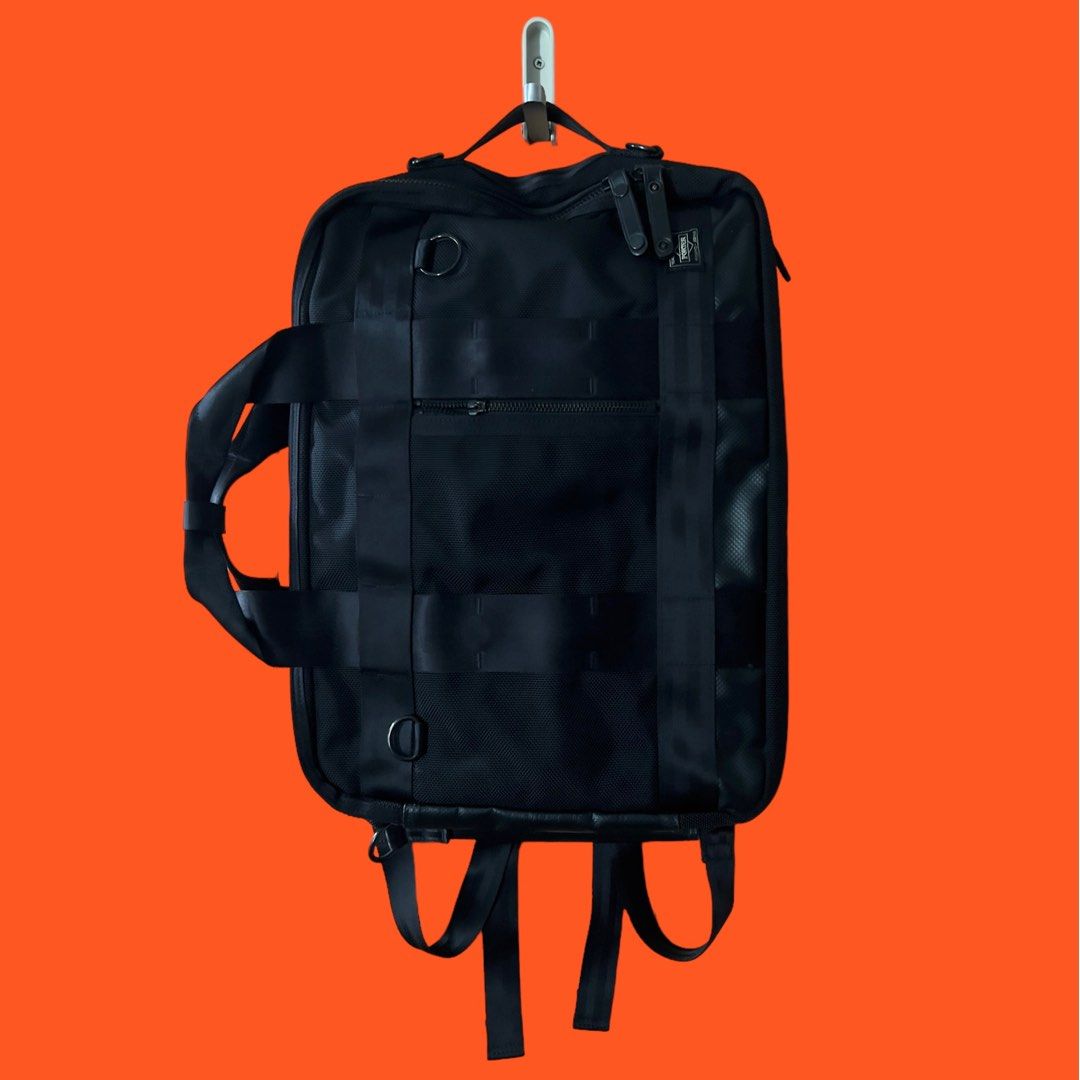Porter Yoshida & Co. “Heat” 3-Way Briefcase (Black), Men's Fashion, Bags, Briefcases on Carousell