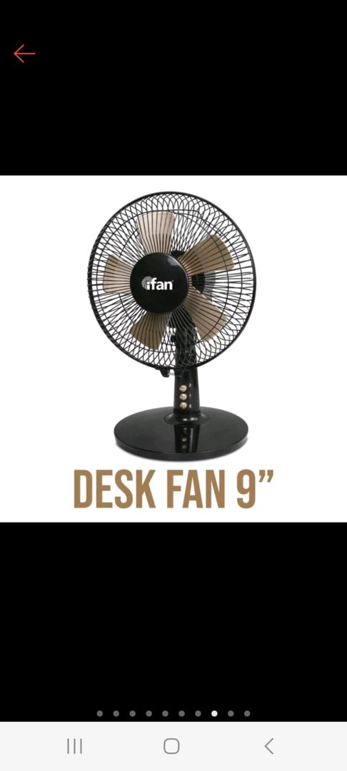 PowerPac - Desk Fan, Furniture & Home Living, Lighting & Fans, Fans on ...