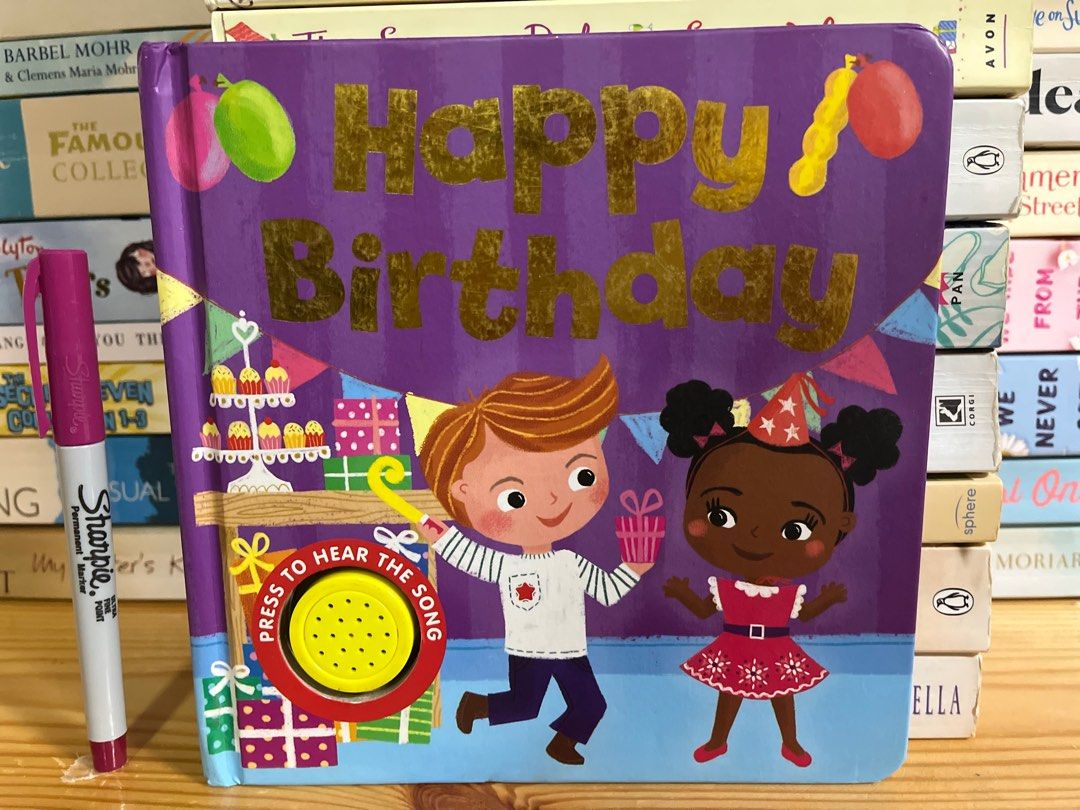 Preloved Happy Birthday Sound Book Board Book Children’s Book on Carousell