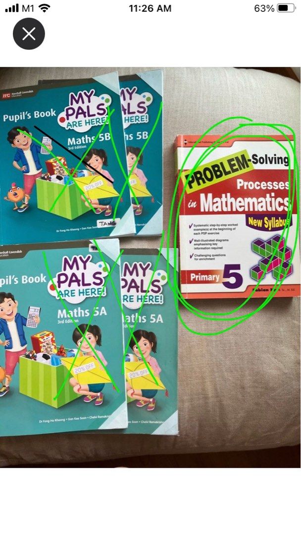 Primary 5 maths textbook and assessment, Hobbies & Toys, Books ...