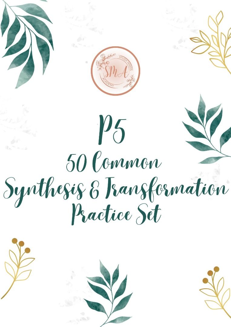 Primary School English Materials-Synthesis & Transformation Practice ...