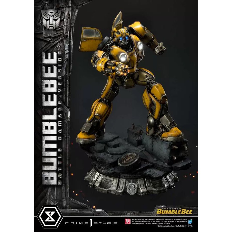 Prime 1 Studio Bumblebee Battle Bumblebee (Film) Damaged Version Collectible Figure Toy Statue ...