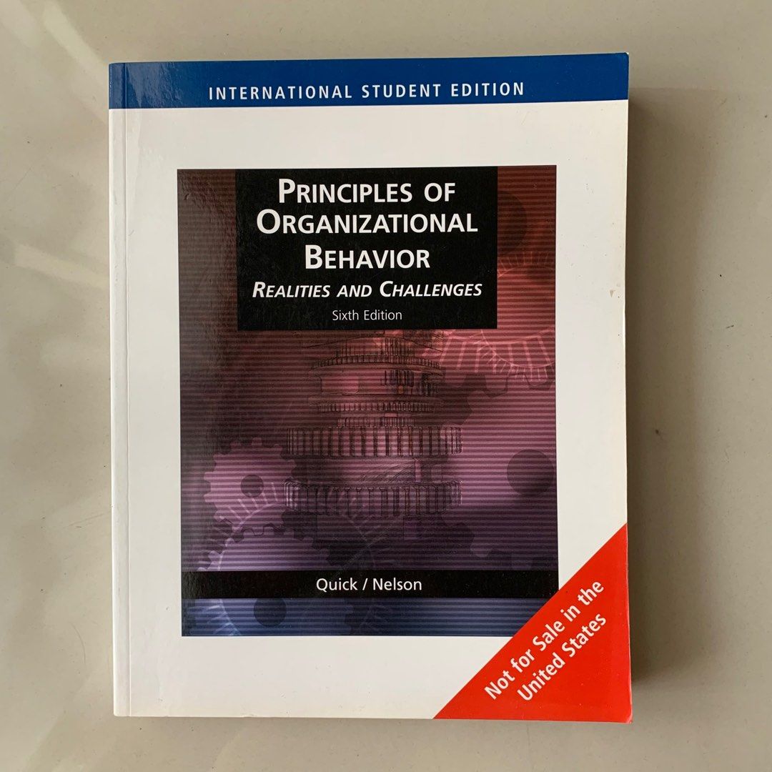 Principles of Organizational Behavior - Realities and Challenges ...