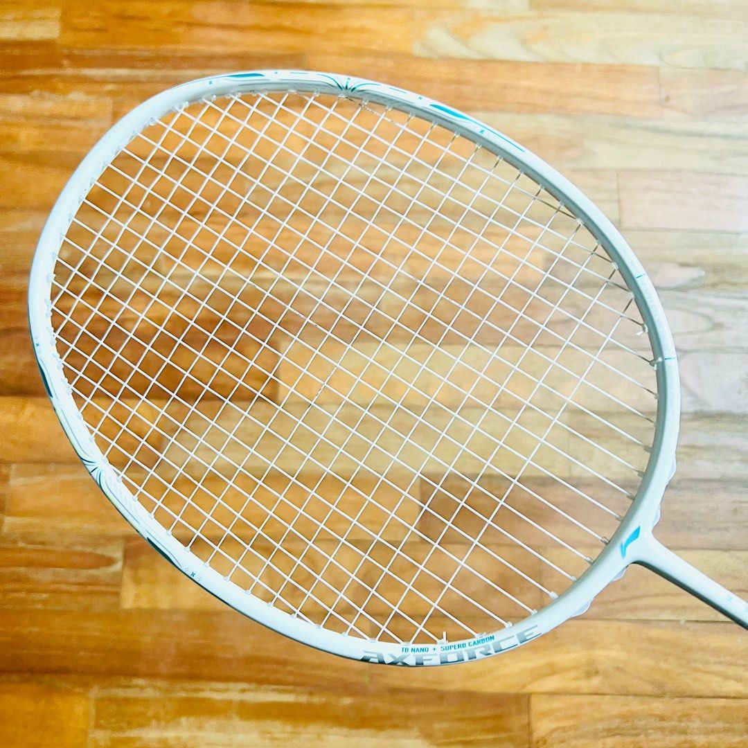 Pristine Condition Li Ning Axforce 60 5UG6 Badminton Racket strung with ...