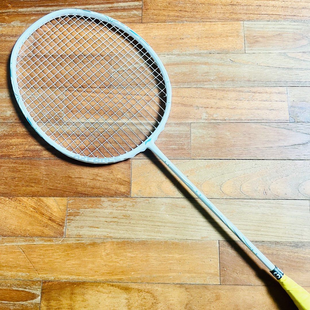 Pristine Condition Li Ning Axforce 60 5UG6 Badminton Racket strung with ...