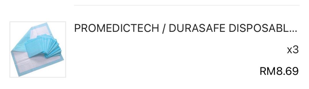 PROMEDICTECH / DURASAFE DISPOSABLE UNDERPAD, Babies & Kids, Maternity ...