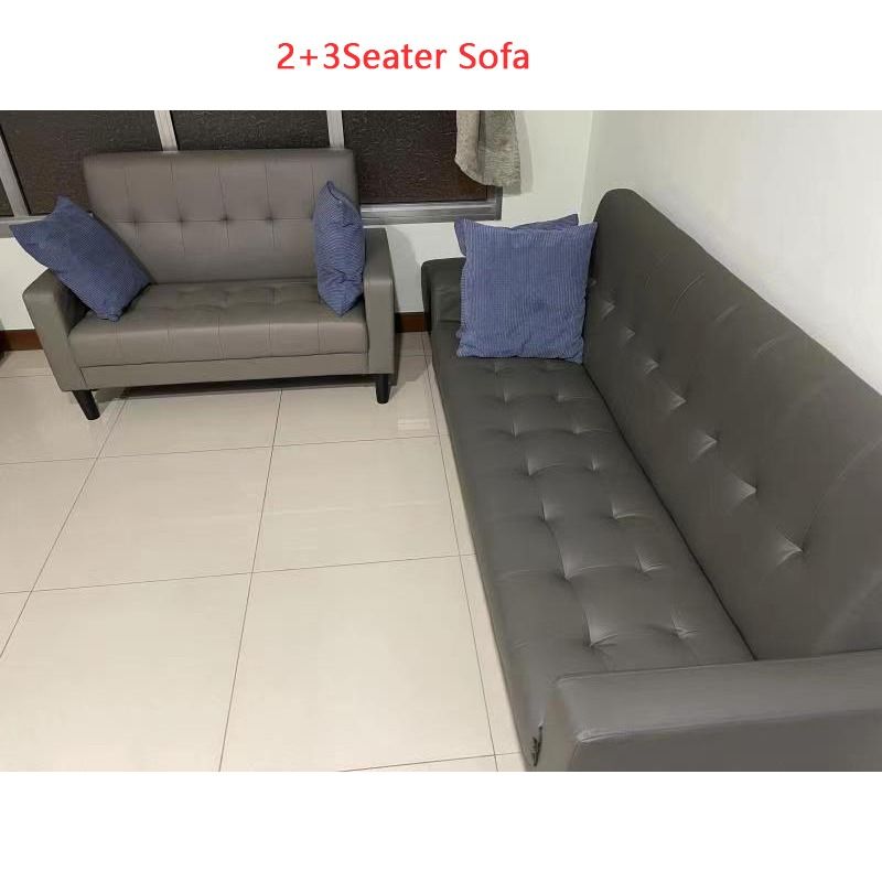PVC Leather Sofa Simple and easy to manage, Furniture & Home Living ...