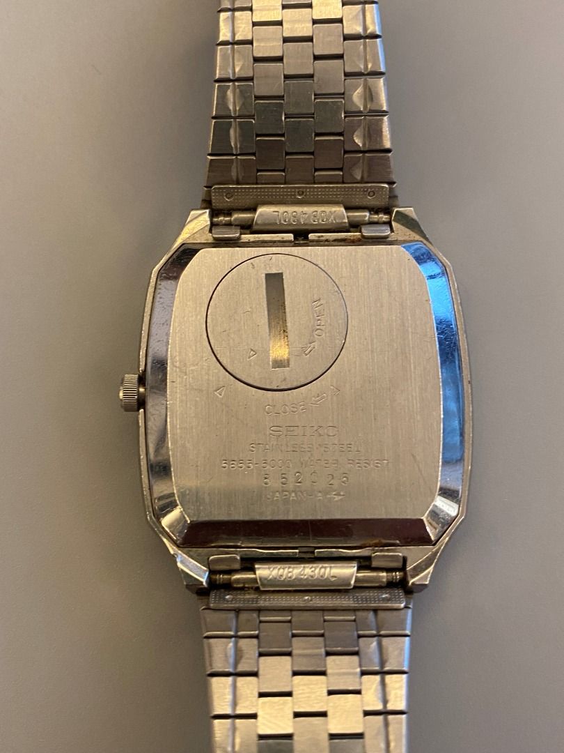 Rare Square Seiko King Quartz Vintage Watch, Men's Fashion, Watches ...