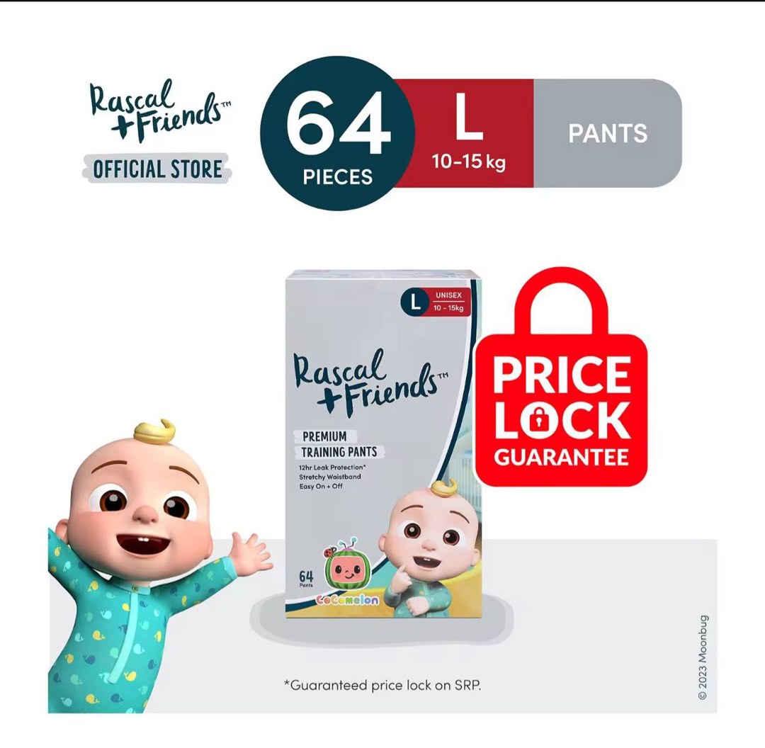 Rascal & Friends Cocomelon L Pants, Babies & Kids, Bathing & Changing ...
