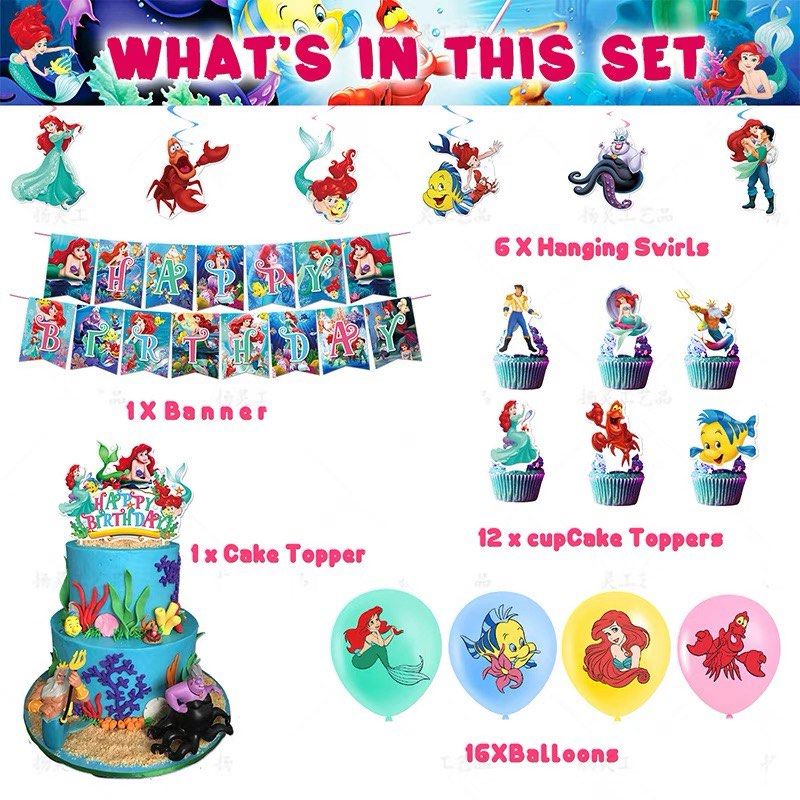 [Ready Stock] New Arrival ~ Walt Disney The Little Mermaid Princess ...