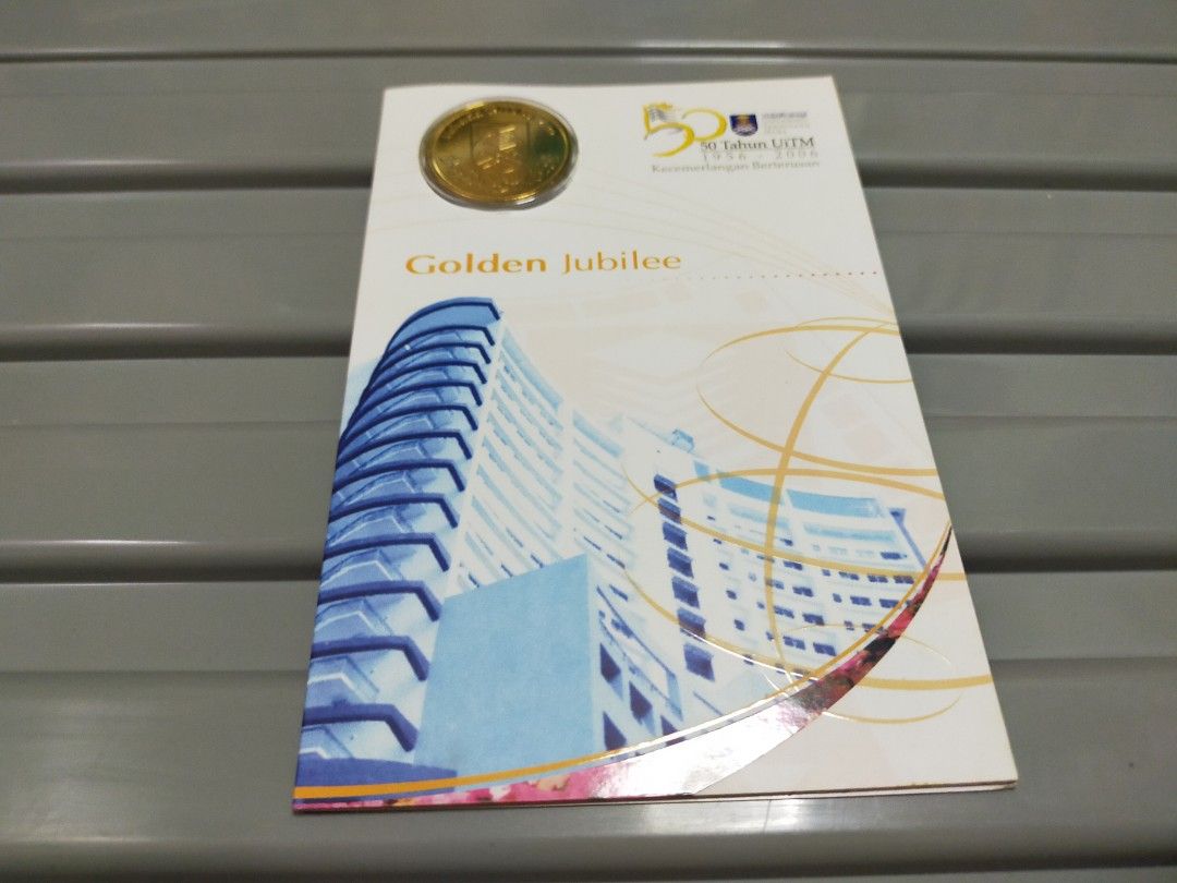 RM1 coin card Universiti Teknologi MARA UiTM 50 years 2006 ...