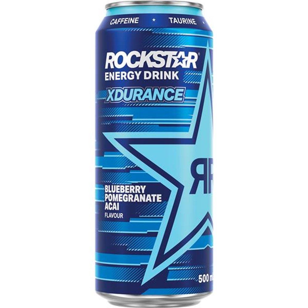 Rockstar Energy Drink Blueberry Pomegranate Acai 500mL (Pack of 4 ...