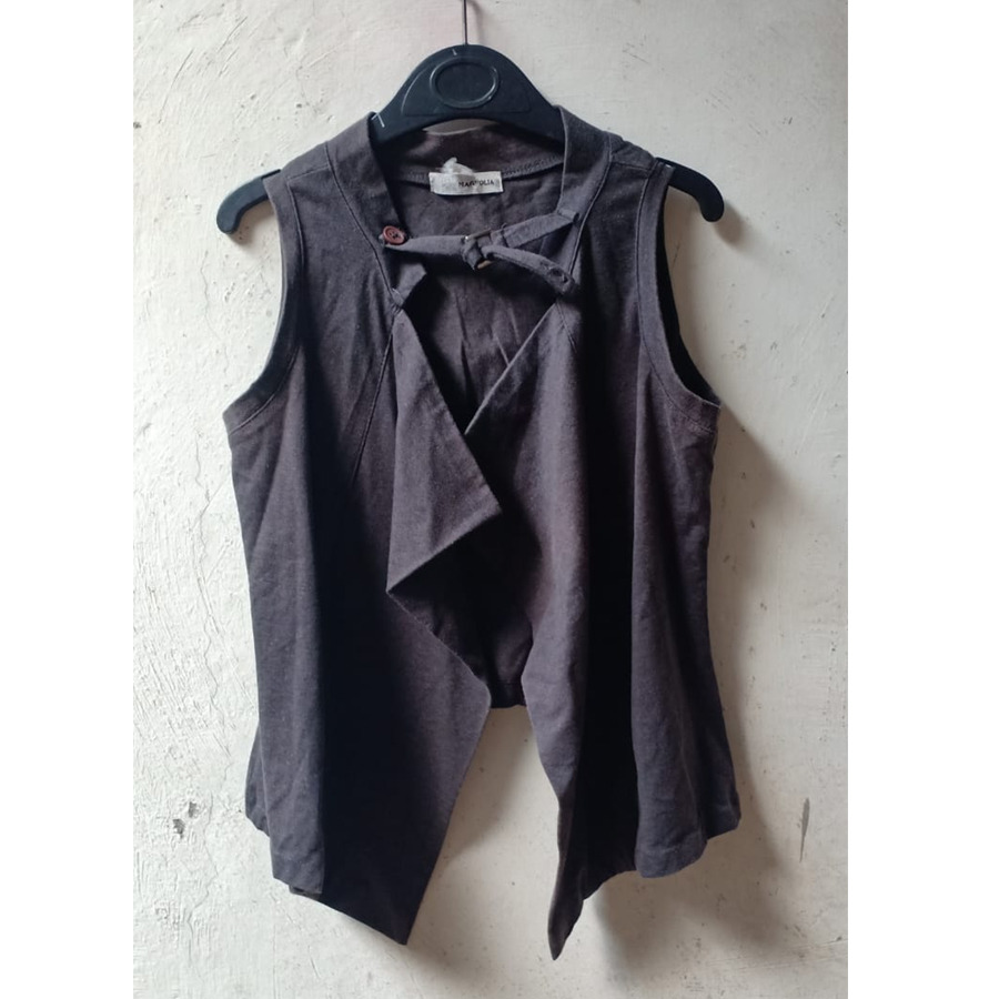 Rompi hitam tanpa kancing, Fesyen Wanita, Pakaian Wanita, Atasan di ...