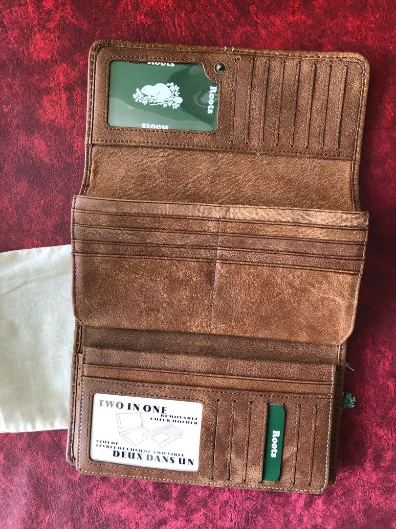 Roots Authentic Leather Wallet on Carousell
