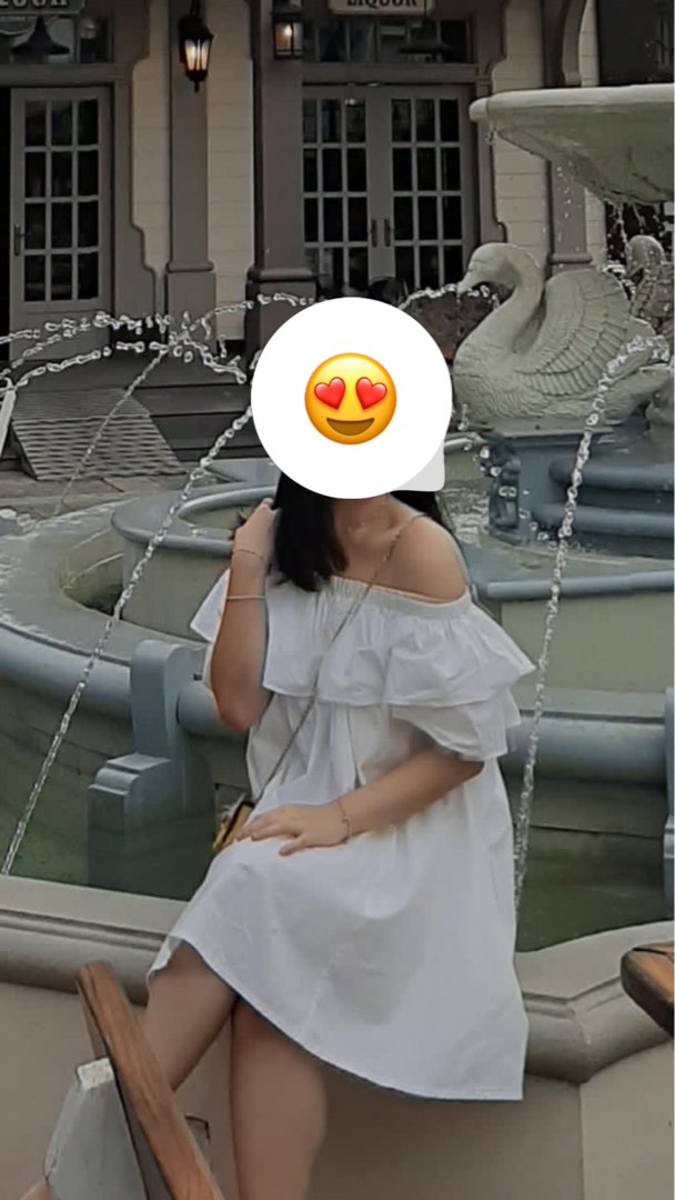 Sabrina putih white summer dress like zara, Fesyen Wanita, Pakaian ...