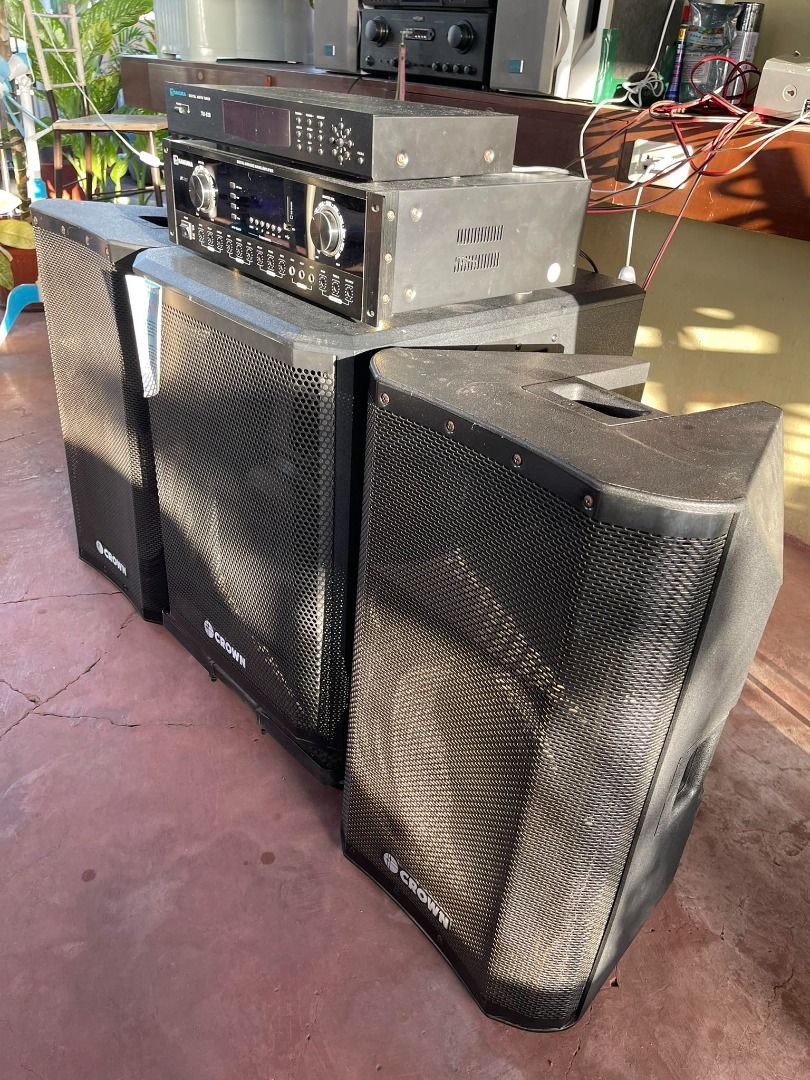 Sakura Digital Amplifier and Crown Pro Speaker System, Audio, Soundbars ...