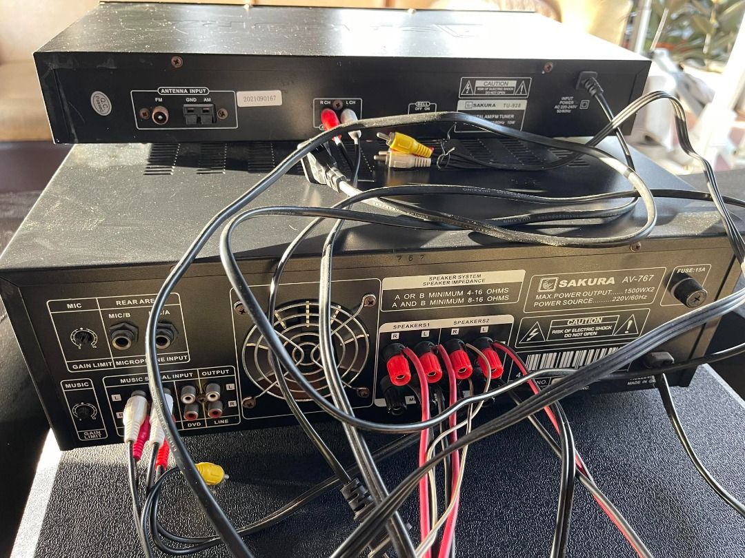 Sakura Digital Amplifier and Crown Pro Speaker System, Audio, Soundbars ...