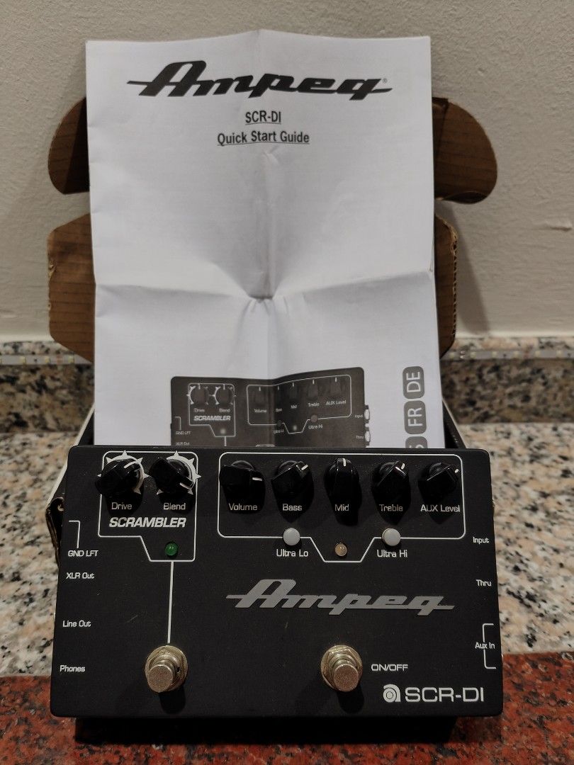 SCR-DI AMPEG BASS PREAMP DI WITH SCRAMBLER OVERDRIVE, Hobbies & Toys ...