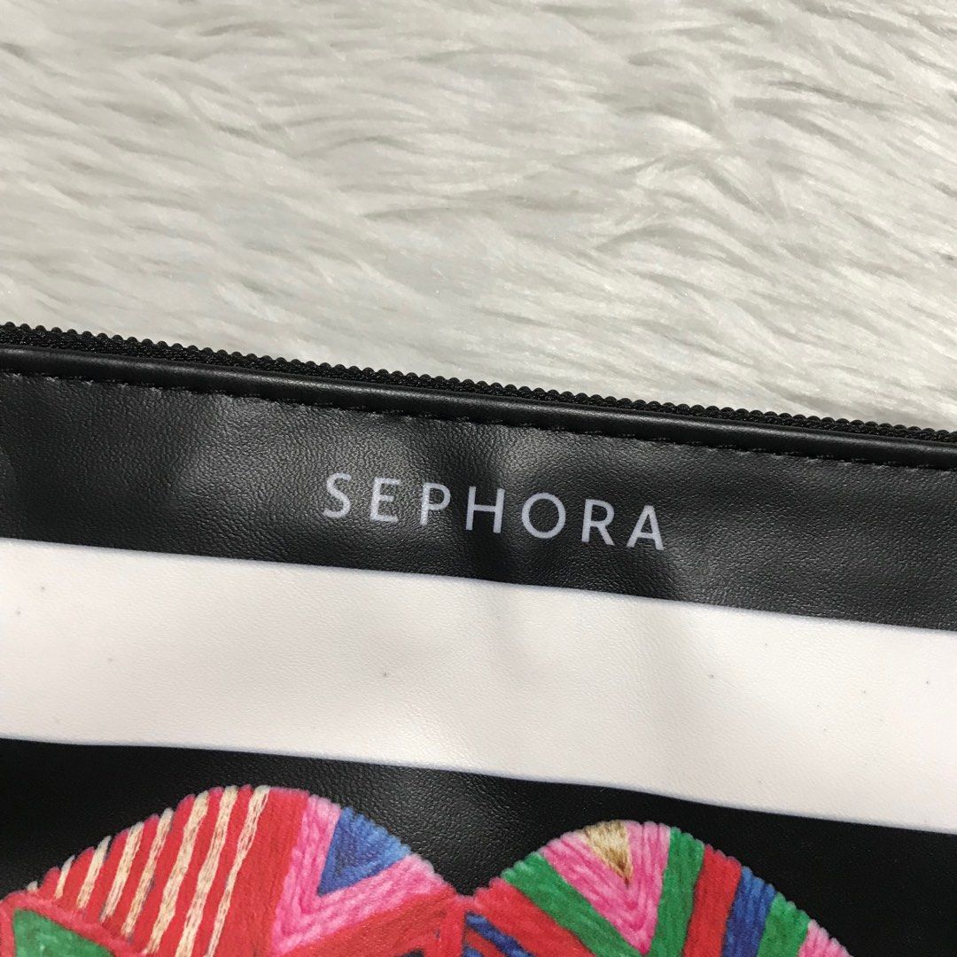 Sephora | Lips and Stripes make up bag pouch on Carousell