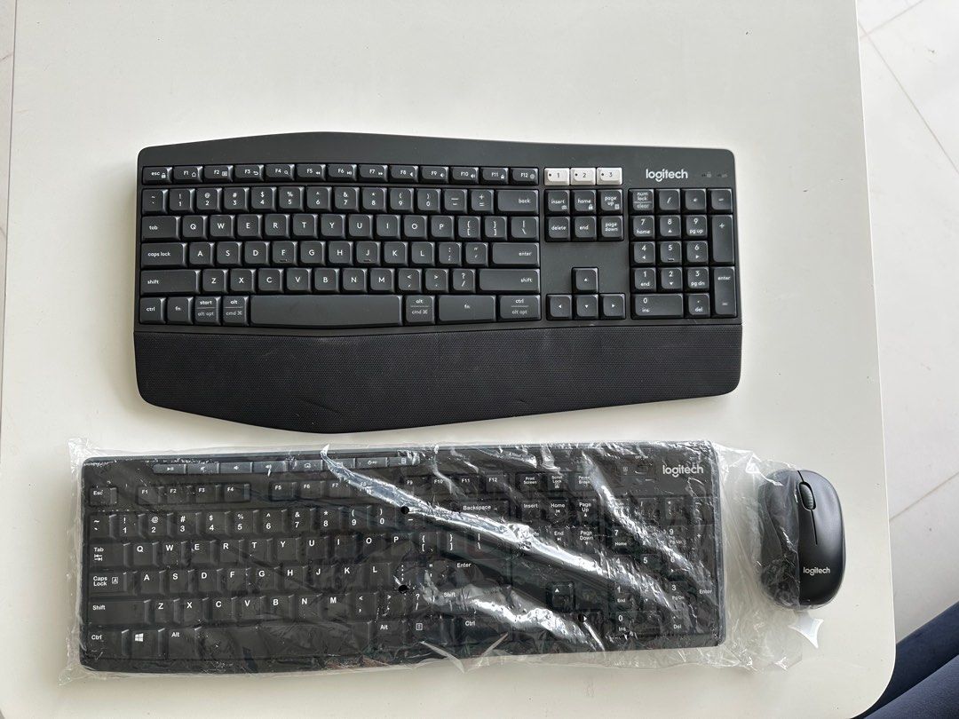 Set of 2 Logitech Wireless Keyboards & 1 wireless mouse, Computers ...
