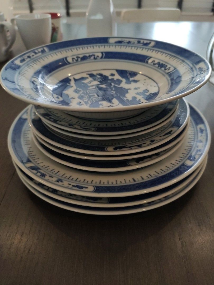 Set of chinese plates, Furniture & Home Living, Kitchenware & Tableware ...