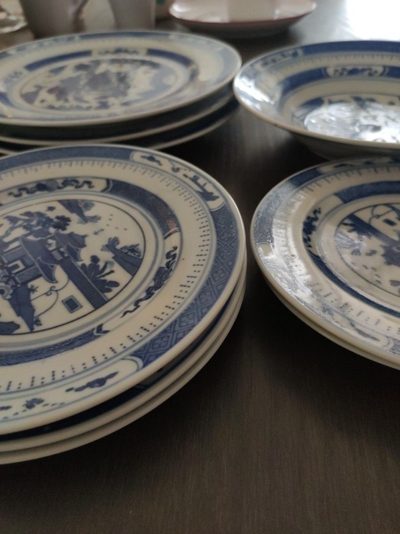 Set of chinese plates, Furniture & Home Living, Kitchenware & Tableware ...