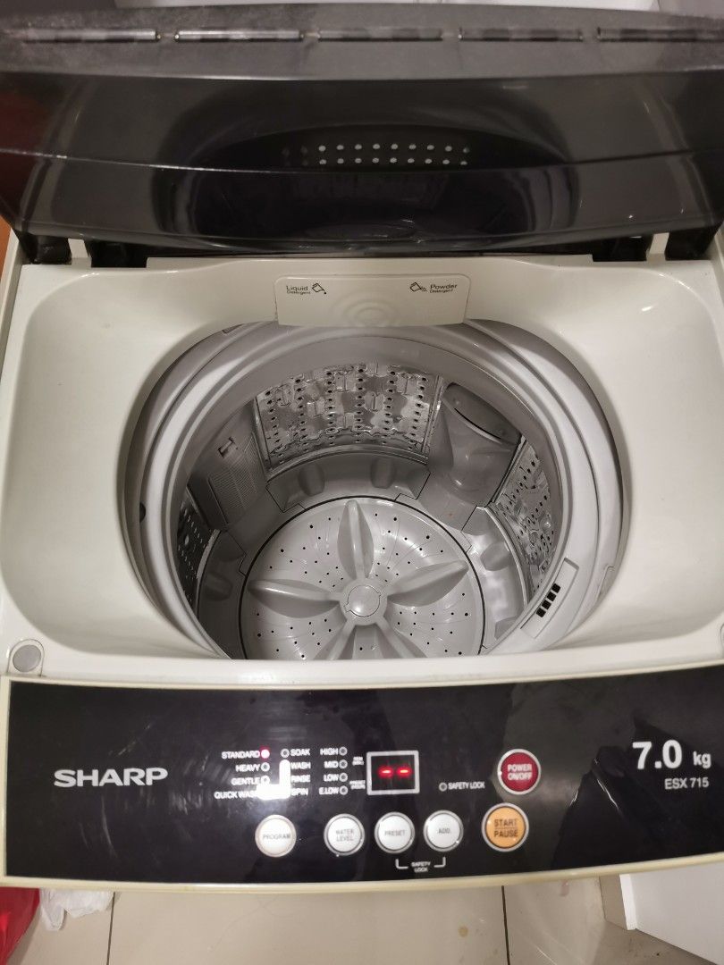Sharp Washer/ washing machine 7kg, TV & Home Appliances, Washing ...