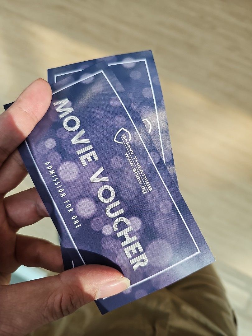 Shaw Movie Voucher, Tickets & Vouchers, Vouchers on Carousell