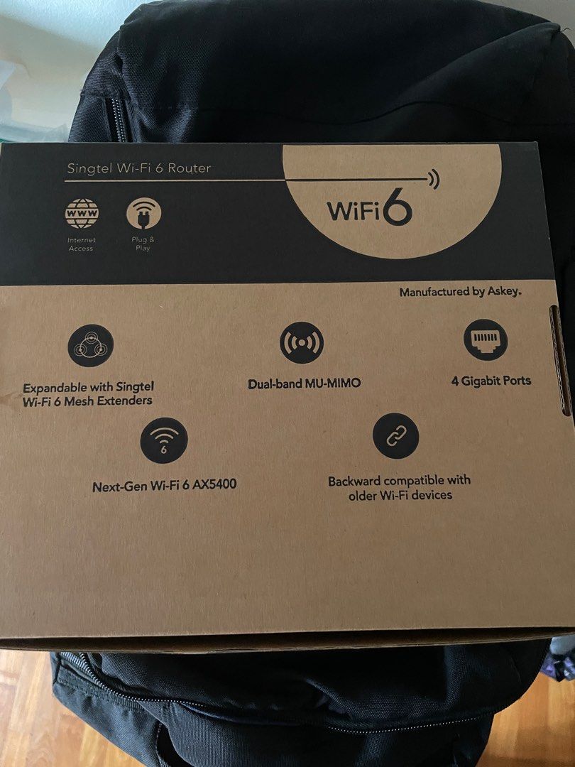 SingTel wifi 6 router. AX5400. RT5703W. , Computers & Tech, Parts ...