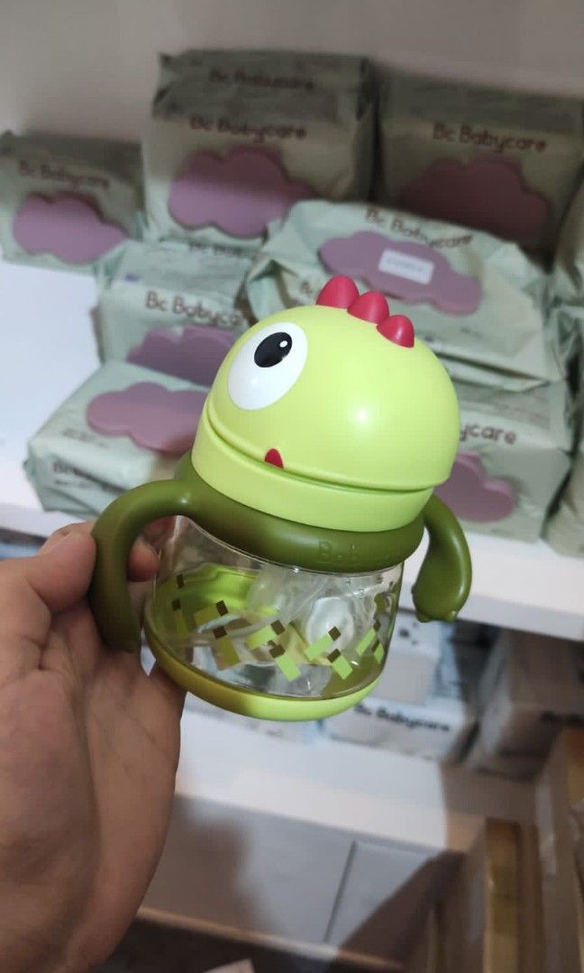 Sippy cup botol minum anak dino t-rex babycare sakumini, Bayi & Anak ...