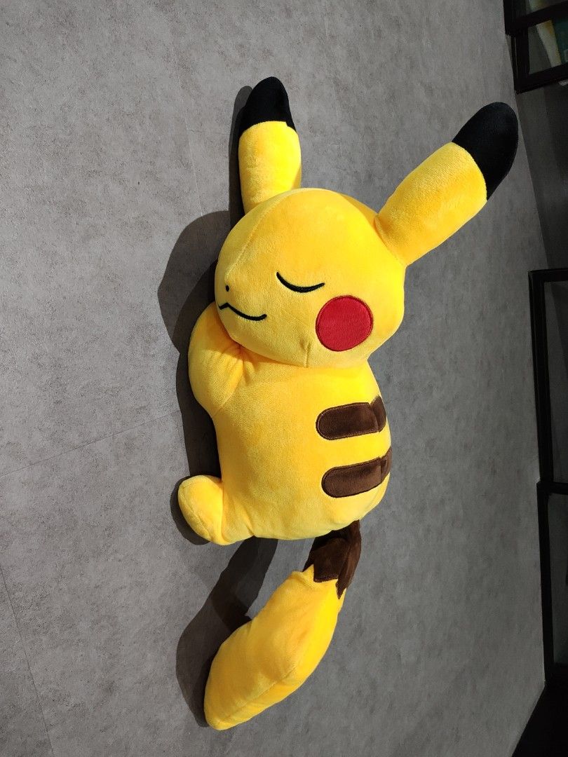 Sleeping pikachu, Hobbies & Toys, Toys & Games on Carousell