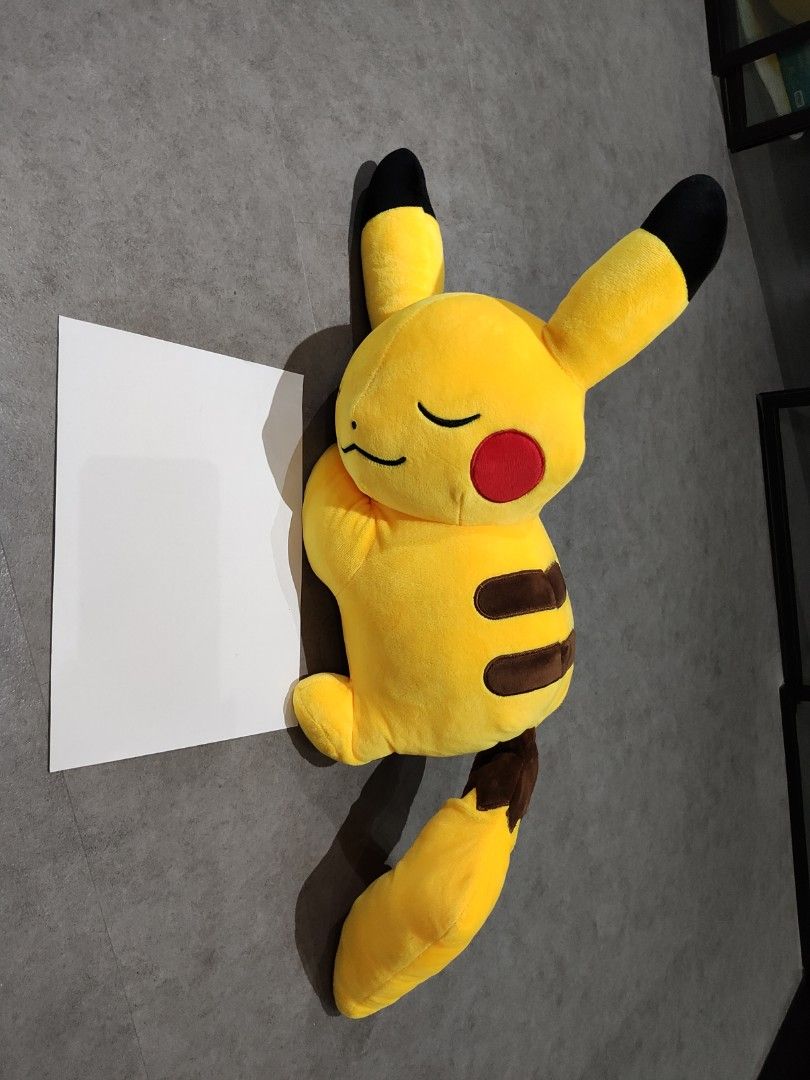 Sleeping pikachu, Hobbies & Toys, Toys & Games on Carousell