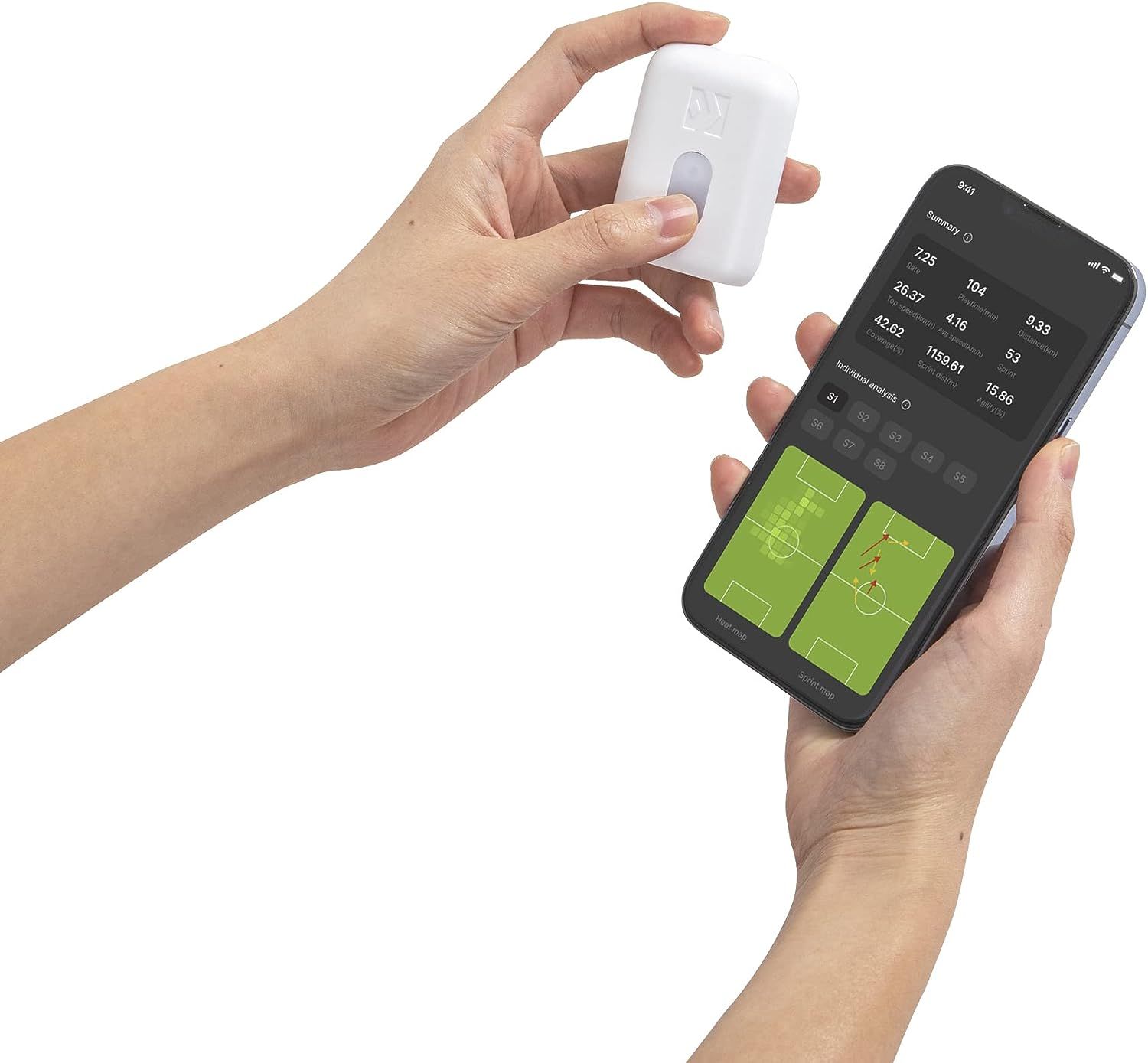 SOCCERBEE LITE GPS Wearable Tracker and Vest for Soccer Players (Medium ...