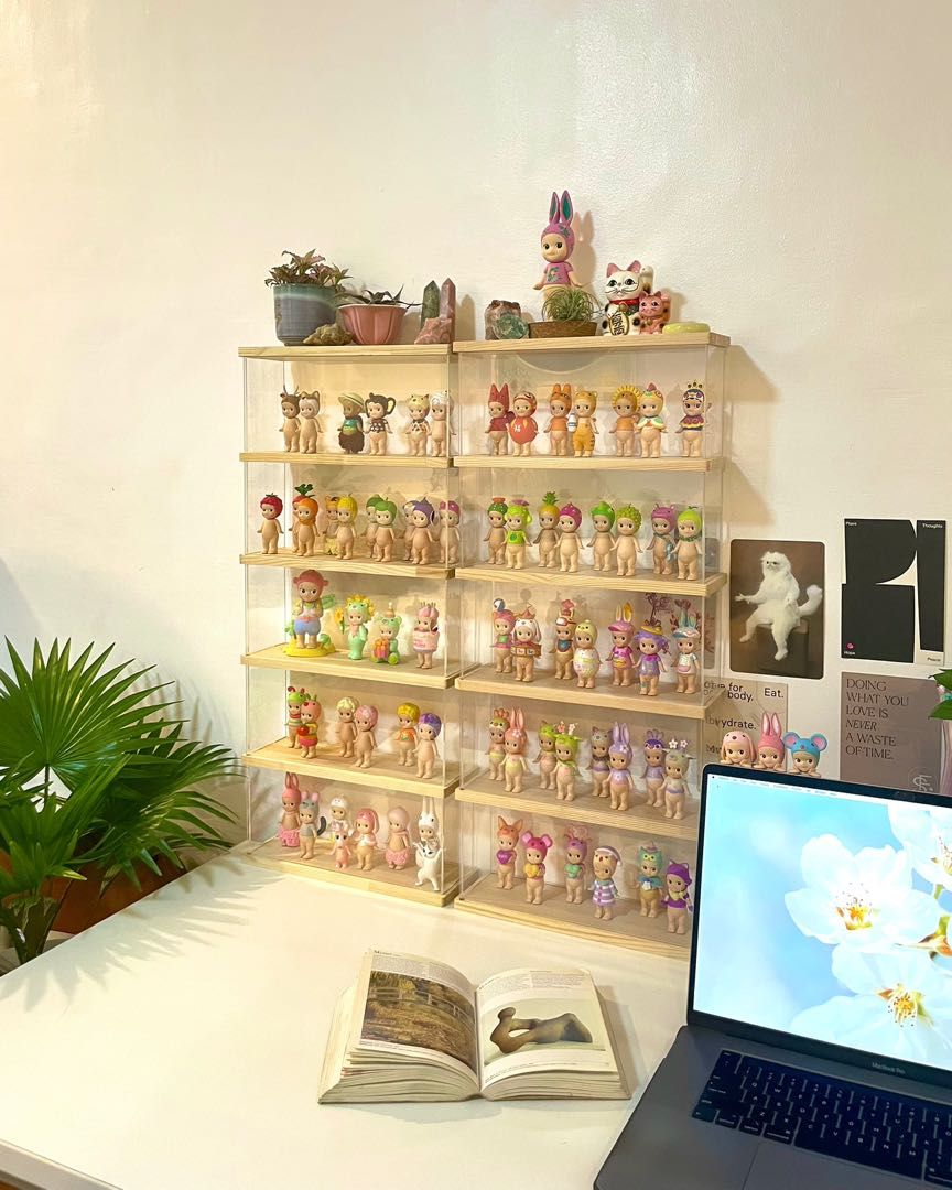 Sonny Angel Display Wooden Acylic Shelf, Furniture & Home Living, Home ...