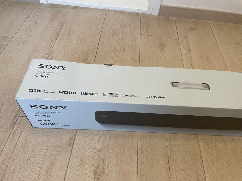 Sony sound bar HT-S100F, 音響器材, Soundbar、揚聲器、藍牙喇叭、耳擴 - Carousell