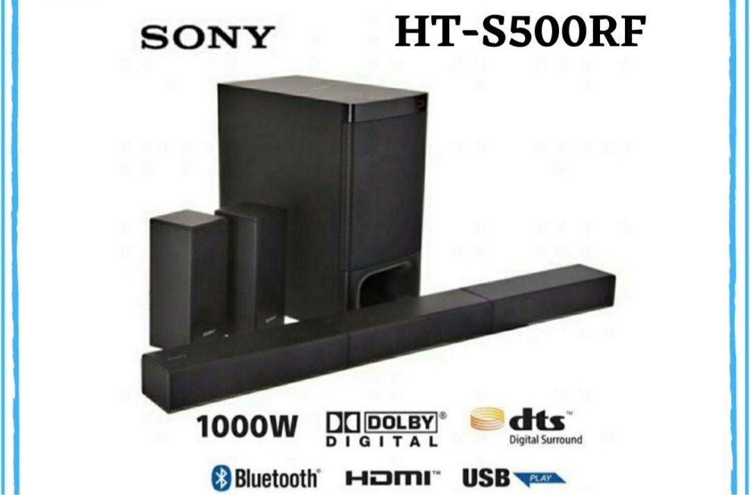 Sony Soundbar HT- S500RF 1000W, Audio, Soundbars, Speakers & Amplifiers ...